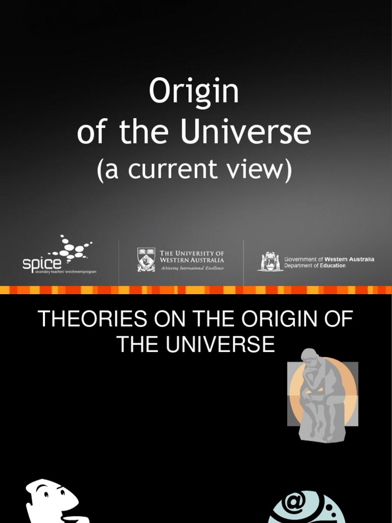 THEORIES-ON-THE-ORIGIN-OF-THE-UNIVERSE | PDF | Universe | Big Bang