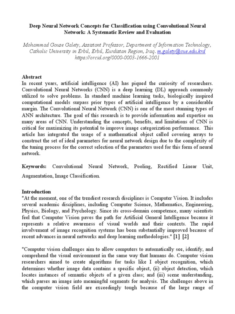 A Survey On Computer Vision Algorithms Pdf