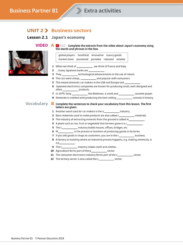 BusPart B1 ExClassPracWS U2 | PDF | Sony