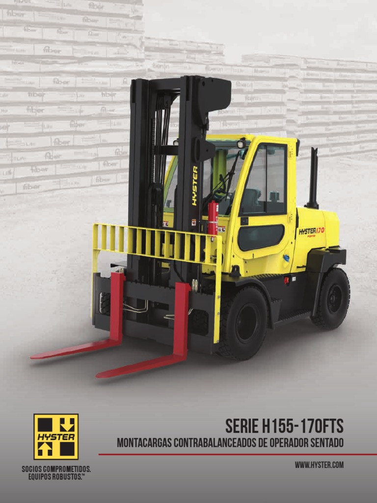 Montacarga H155 FT - Hyster | PDF | Máquina elevadora | Eje