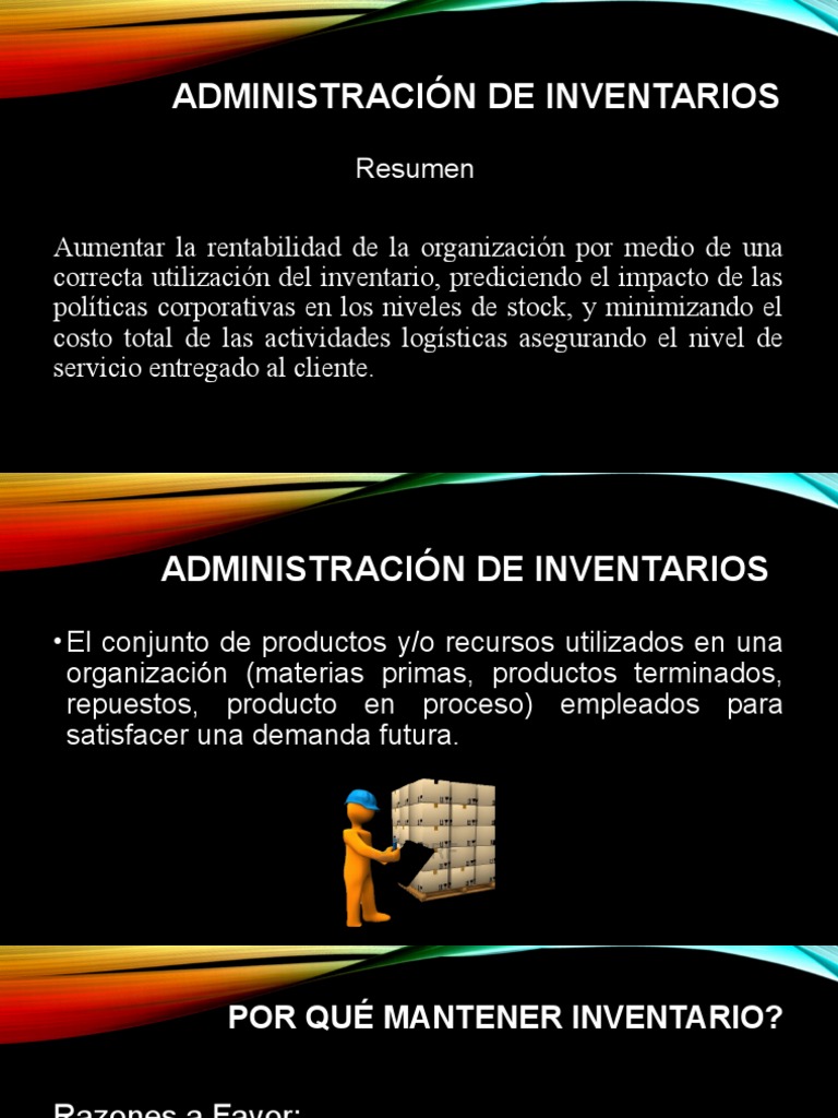 Administración de Inventarios | Descargar gratis PDF | Inventario ...