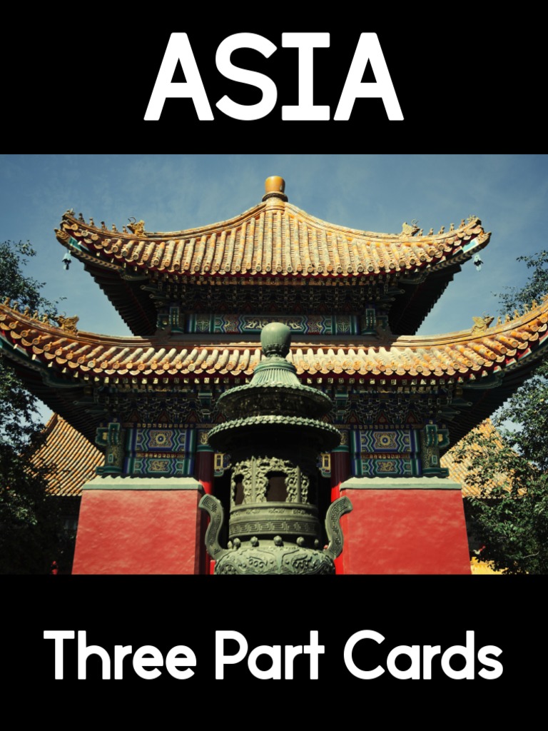 Asia Three Part Cards | PDF