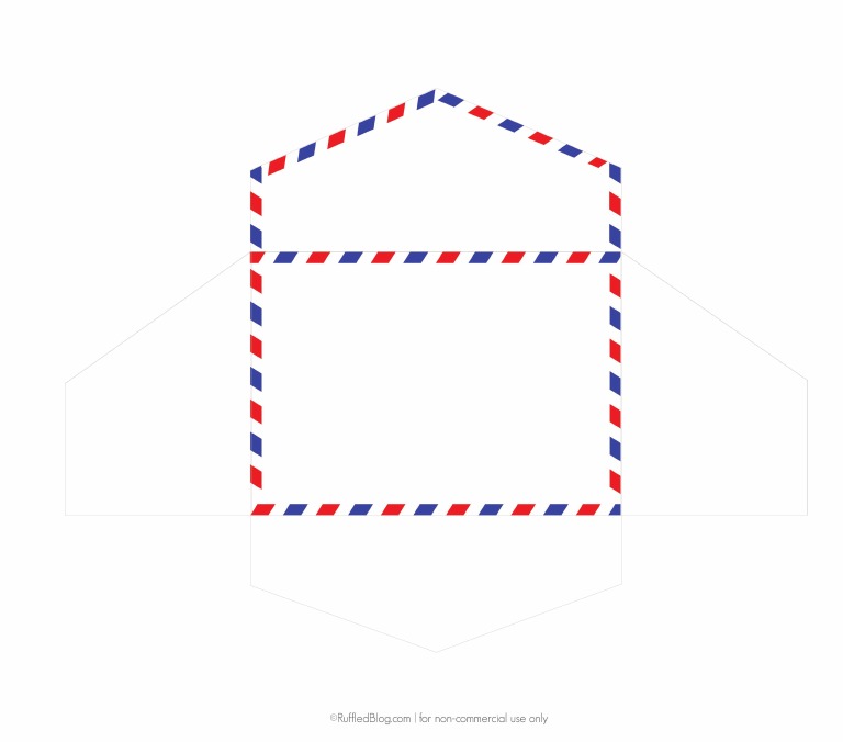 Airmail Printable Envelope | PDF