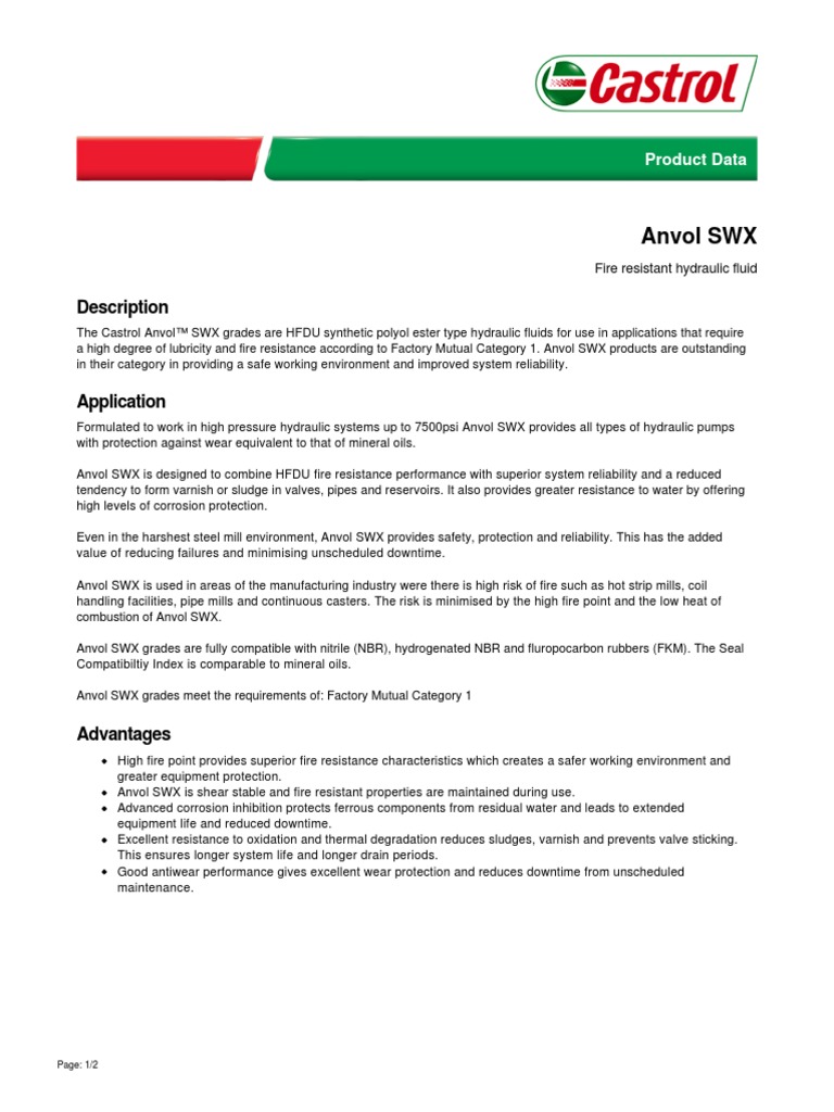 Anvol SWX Range | Download Free PDF | Chemical Engineering | Building ...