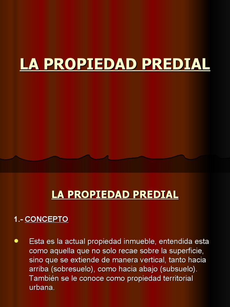 Conceptos Clave de Propiedad Predial | PDF | Propiedad | Zonificación