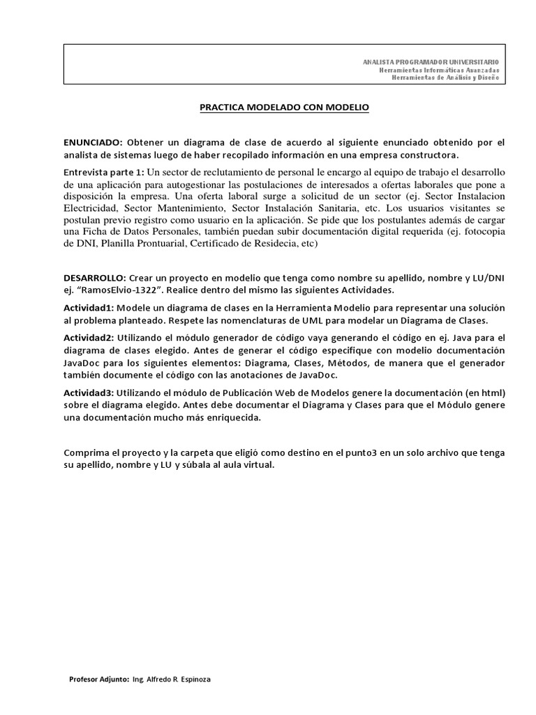 Practica - Modelado Con Modelio 2022 | PDF