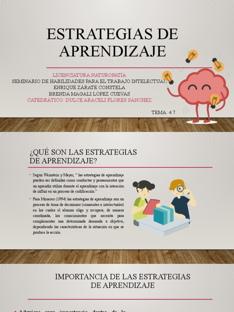 Estrategias de Aprendizaje | PDF | Aprendizaje | Maestros