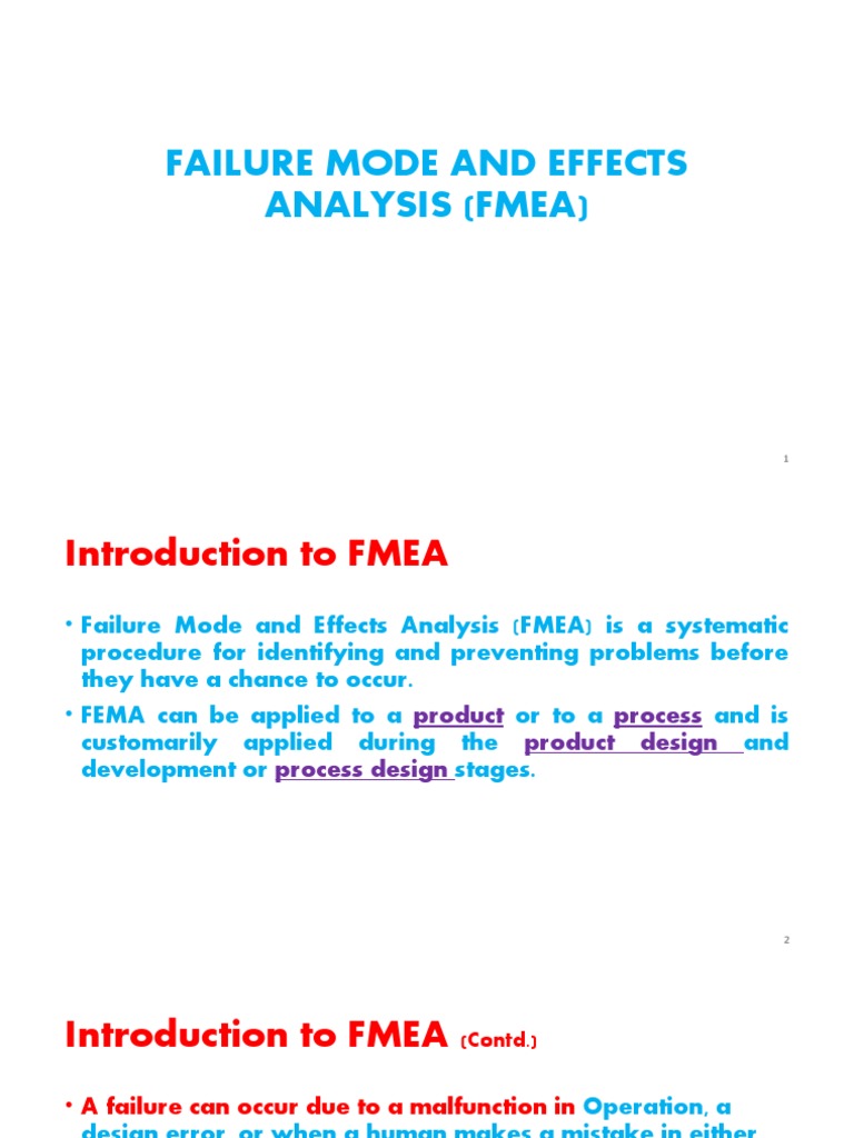 Failure Mode and Effects Analysis (Fmea) | PDF | Business | Safety