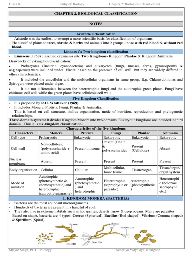 Biological Classification Overview | PDF | Virus | Fungus