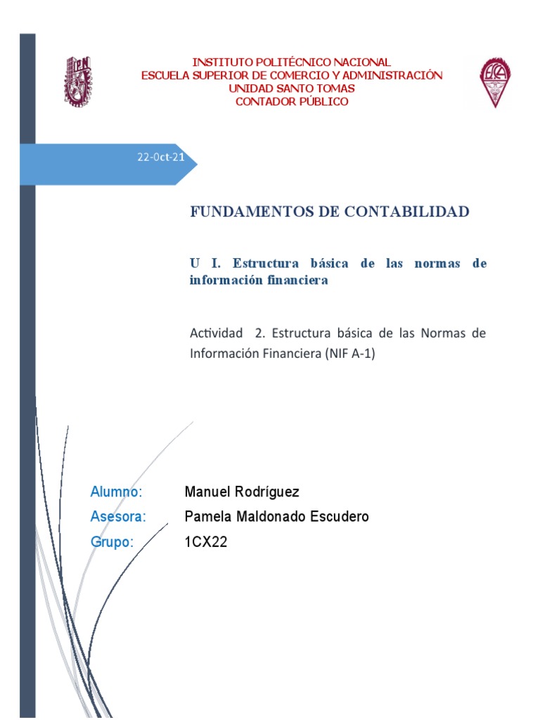 Act. 2. Estructura Básica de Las NIF | PDF | Contabilidad | Contabilidad financiera