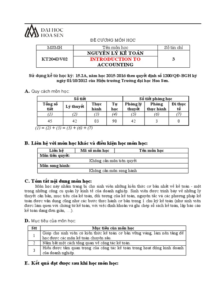 KT204DV02-NGUYEN LY KE TOAN - Update - 10 - 2018 | PDF