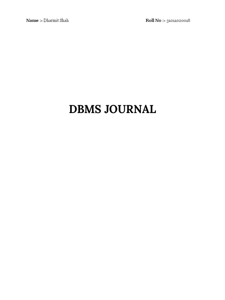 Dbmslab Manual Pdf 