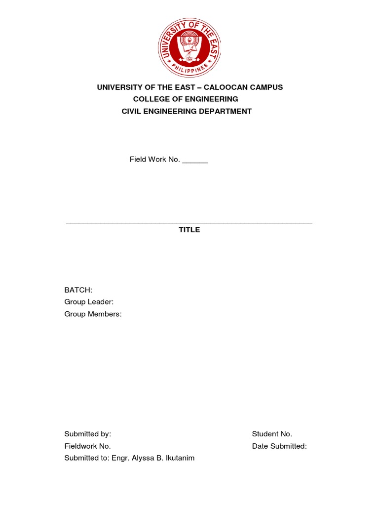 Field Work No. 4 Determining Area of A Rectangular Field | PDF