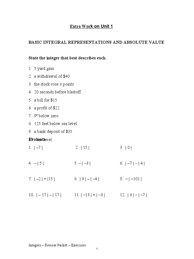 G7-B1-Math-Extra Work - 221006 - 095310 | PDF | Elementary Mathematics ...