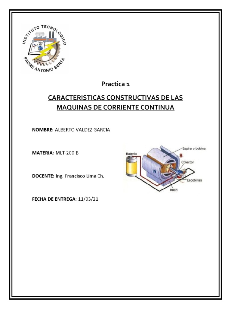 Caracteristicas Constructivas de Las Maquinas de Corriente Continua | PDF | Generador eléctrico ...