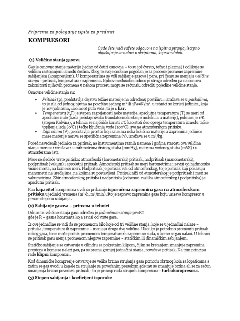 Priprema Za Ispit | PDF