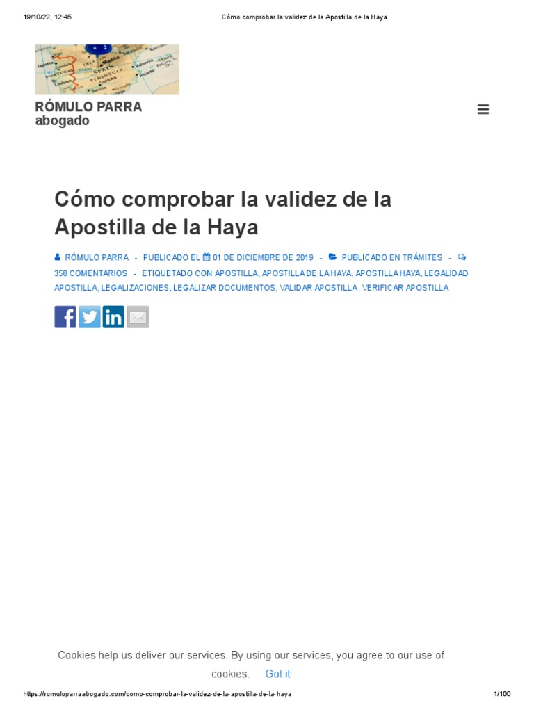 Cómo Comprobar La Validez de La Apostilla de La Haya | PDF