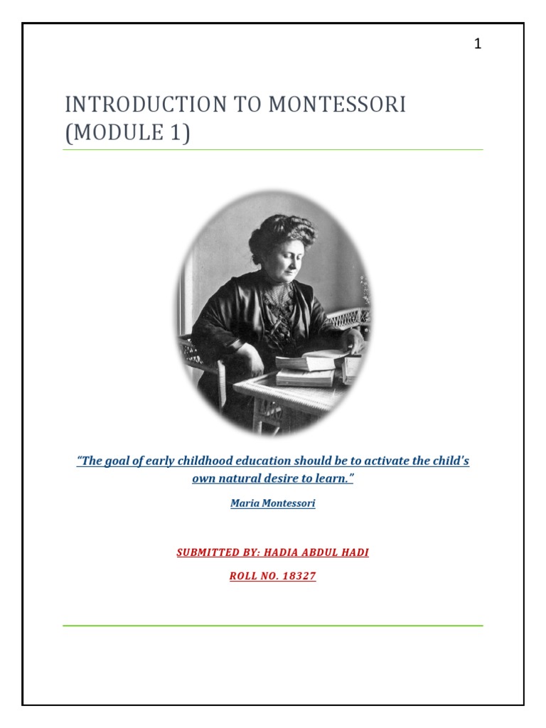 Introduction To Montessori | PDF | Montessori Education | Mind