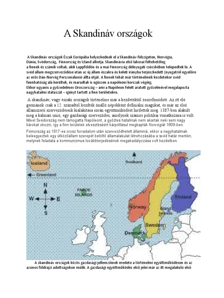 A Skandináv Országok Házi | PDF