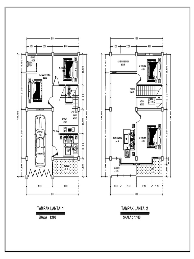 Denah LT1 Dan 2 | PDF