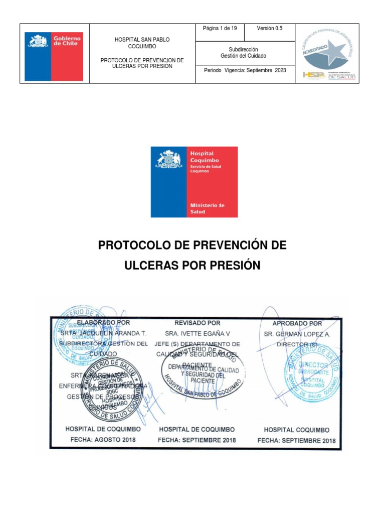 Protocolo Prevencion de UPP Modificacion 21 04 21 | Descargar gratis PDF | Hospital | Colchón