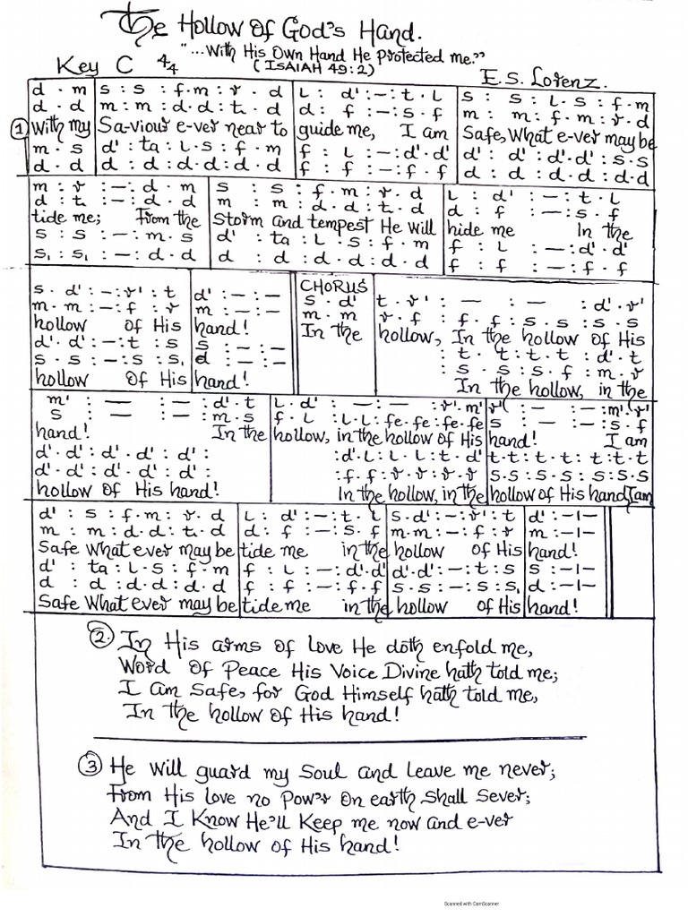 In The Hollow of His Hand | PDF