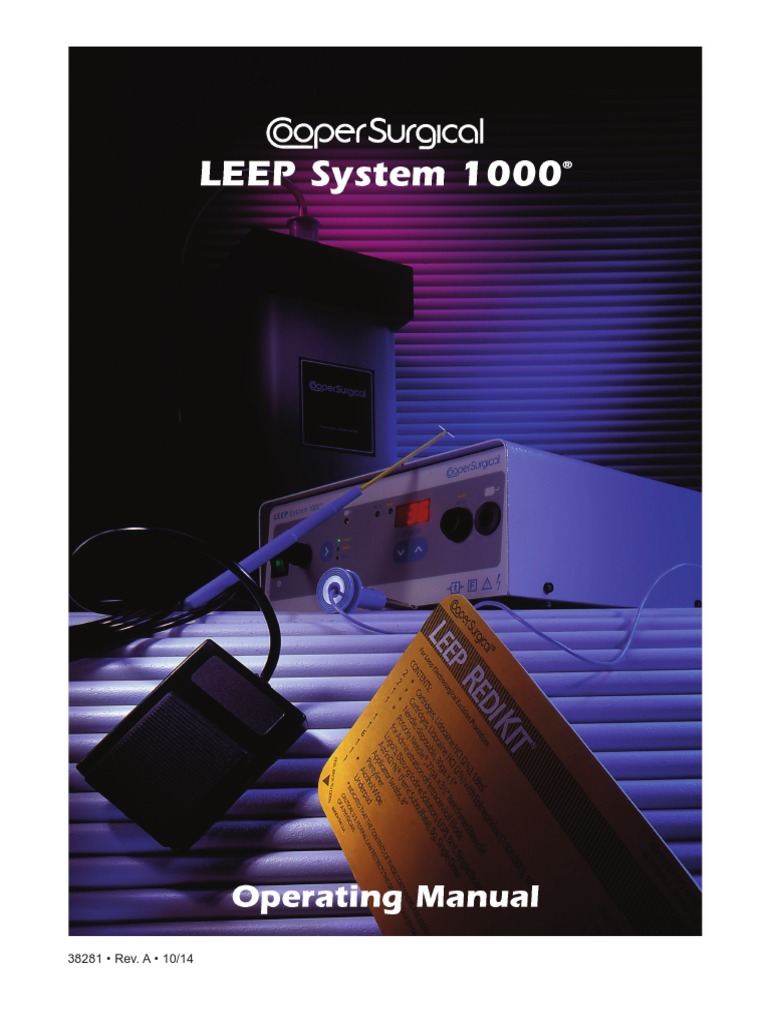 LEEP System 1000 Directions For Usee | PDF | Medical Specialties ...