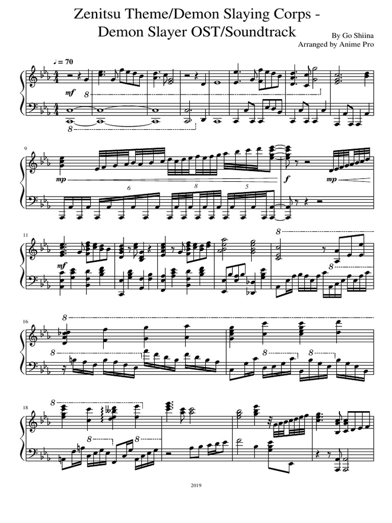 Zenitsu_Theme_Demon_Slaying_Corps_-_Demon_Slayer_OST_Soundtrack | PDF