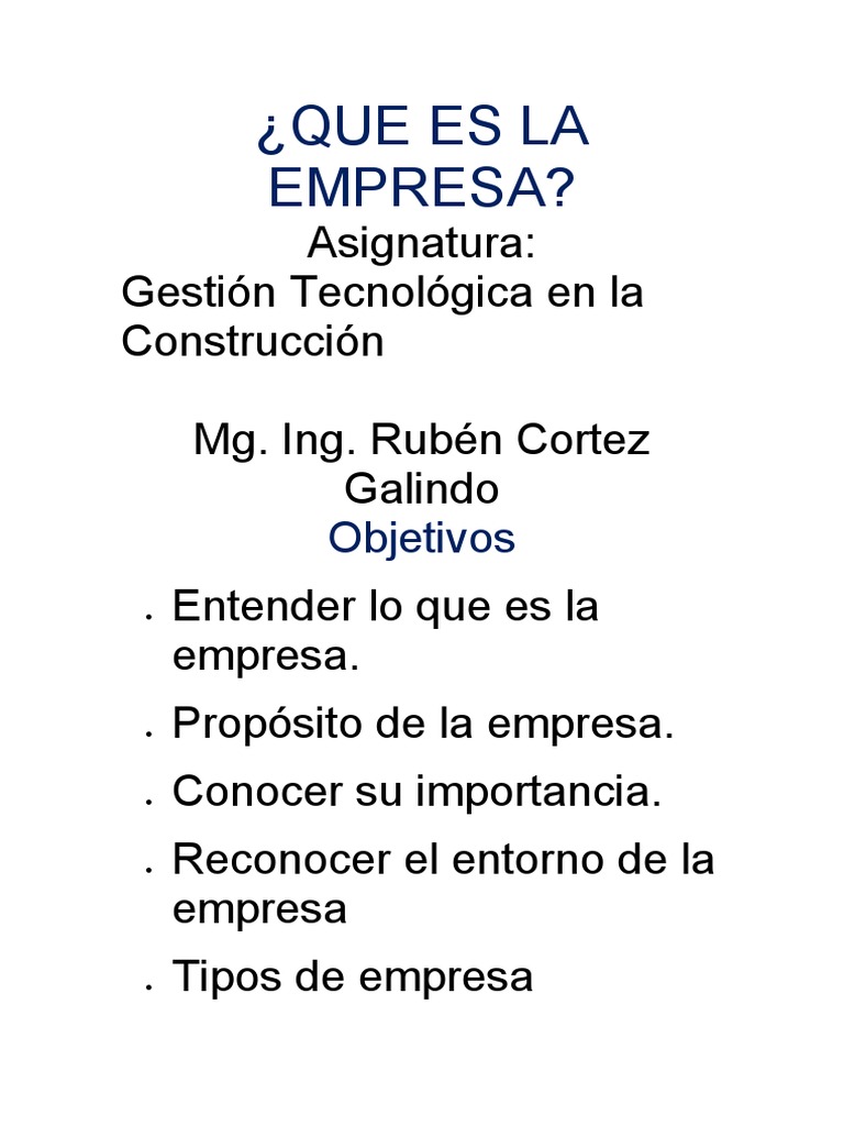 Que Es La Empresa | PDF | Business | Capital (economía)