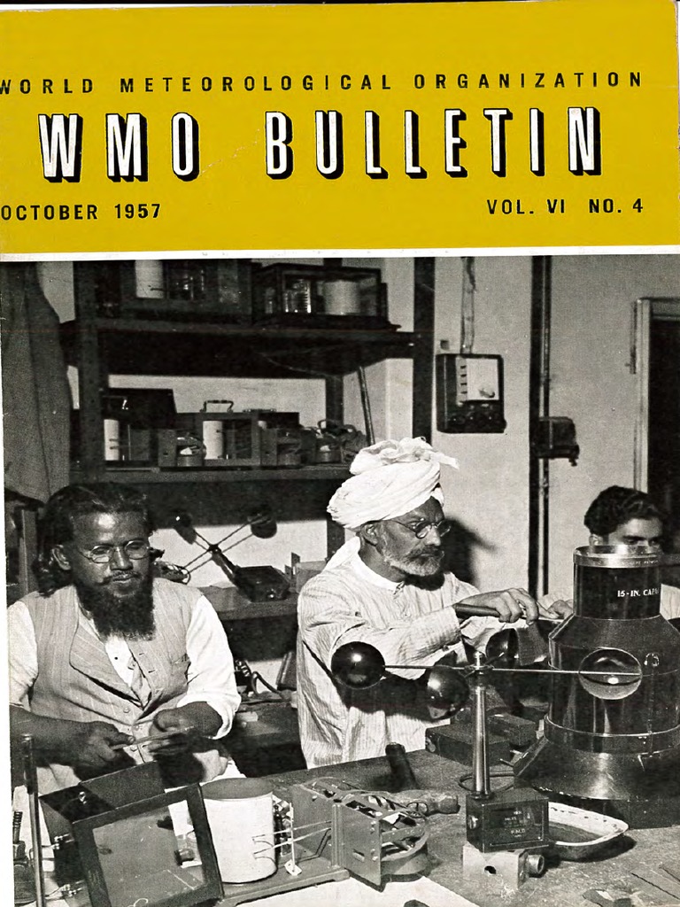 1957.WMO - Bulletin.vi 4 | PDF | Meteorology | Weather Forecasting