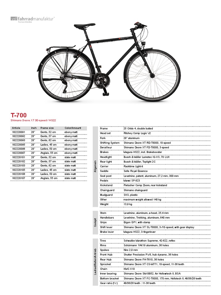 Shimano Deore XT 30-Speed Bike Specs | PDF | Outdoor Recreation ...