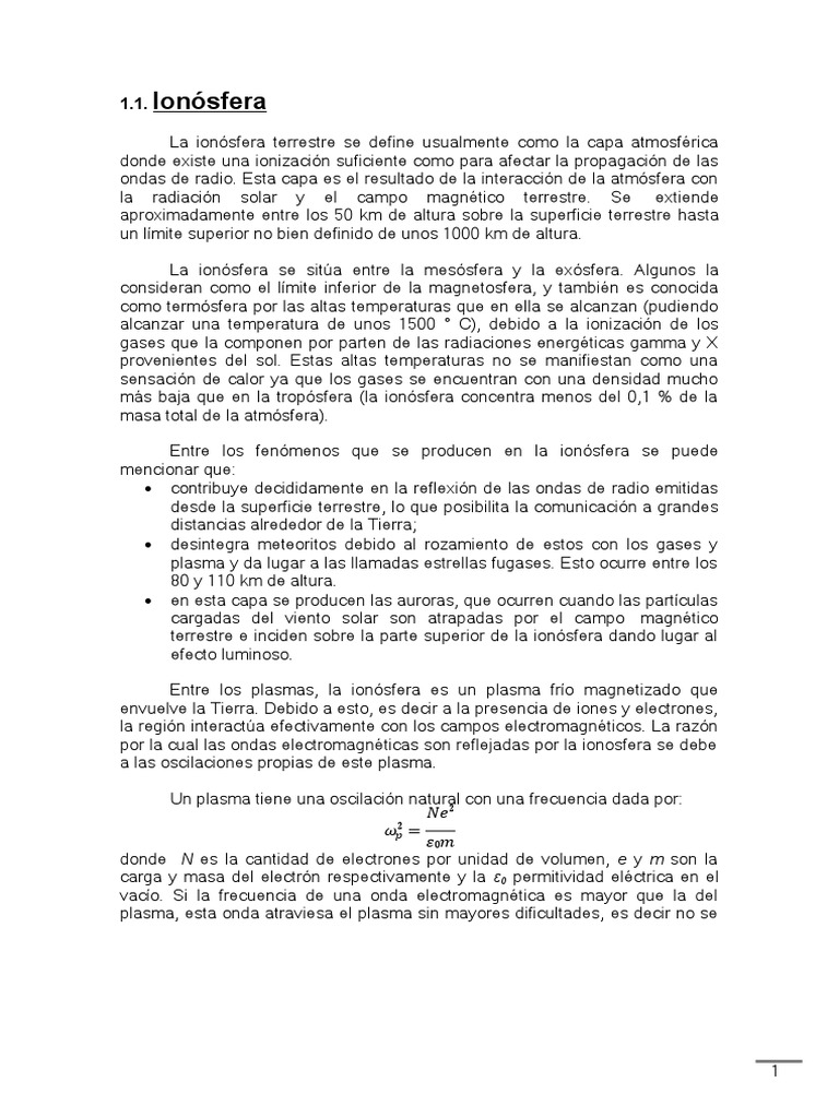 Ionósfera | PDF | Ionosfera | Viento solar