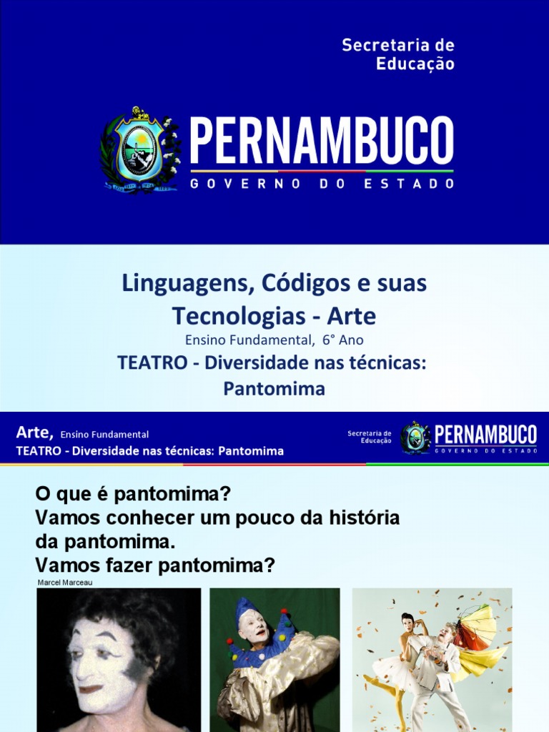 TEATRO - Diversidade Nas Técnicas Pantomima | PDF | Charlie Chaplin | Filme mudo