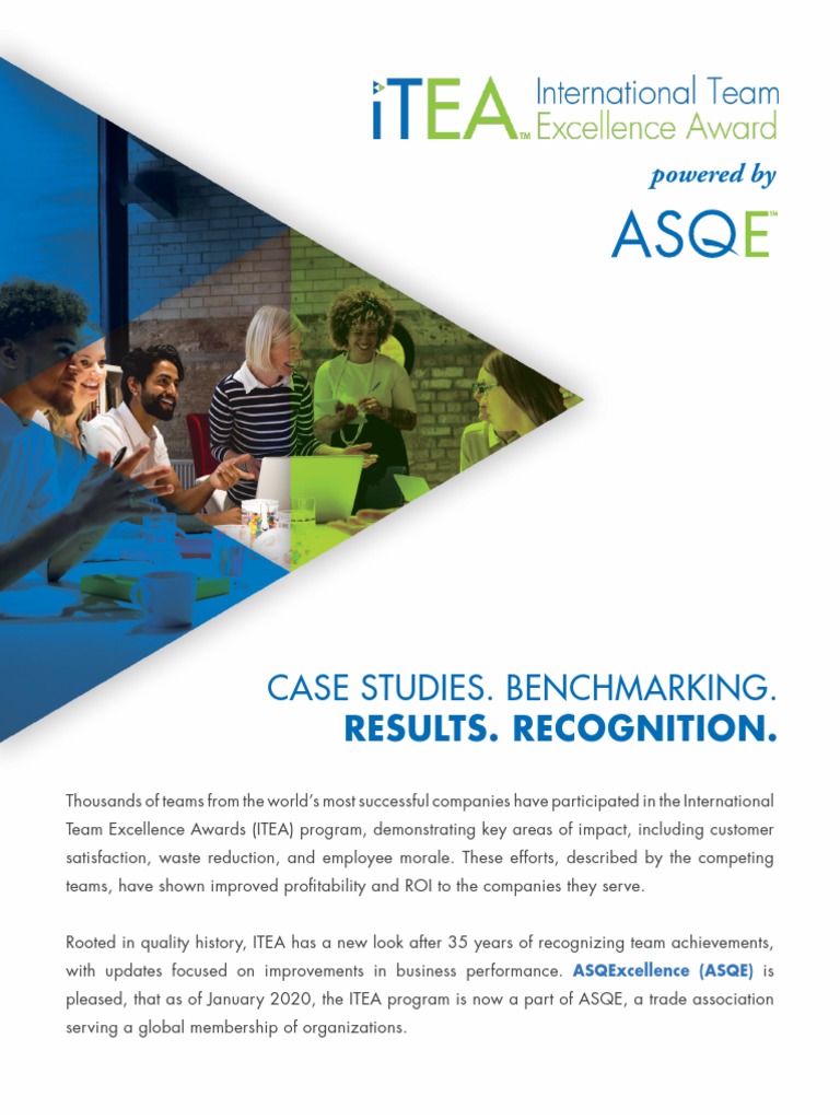 ASQE ITEA Brochure - v2 | PDF | Benchmarking | Business