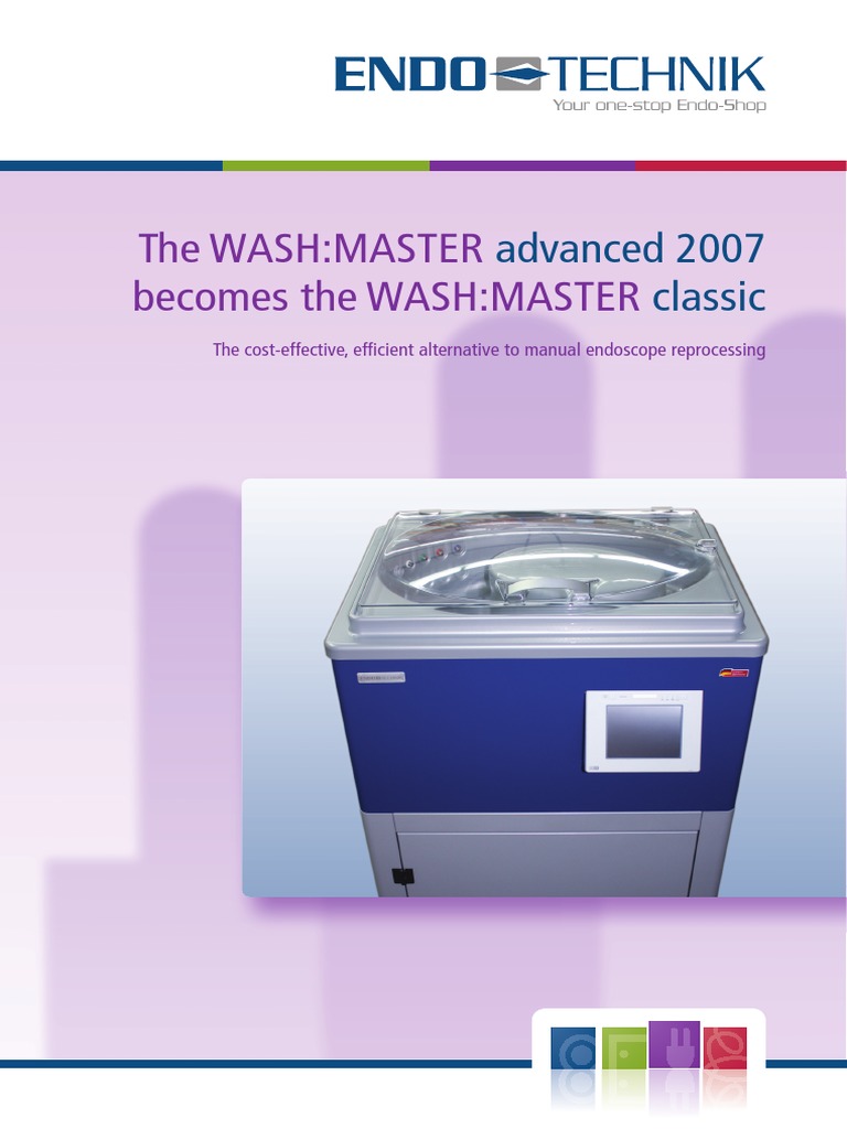 WashMaster Classic EN | PDF | Endoscopy | Equipment