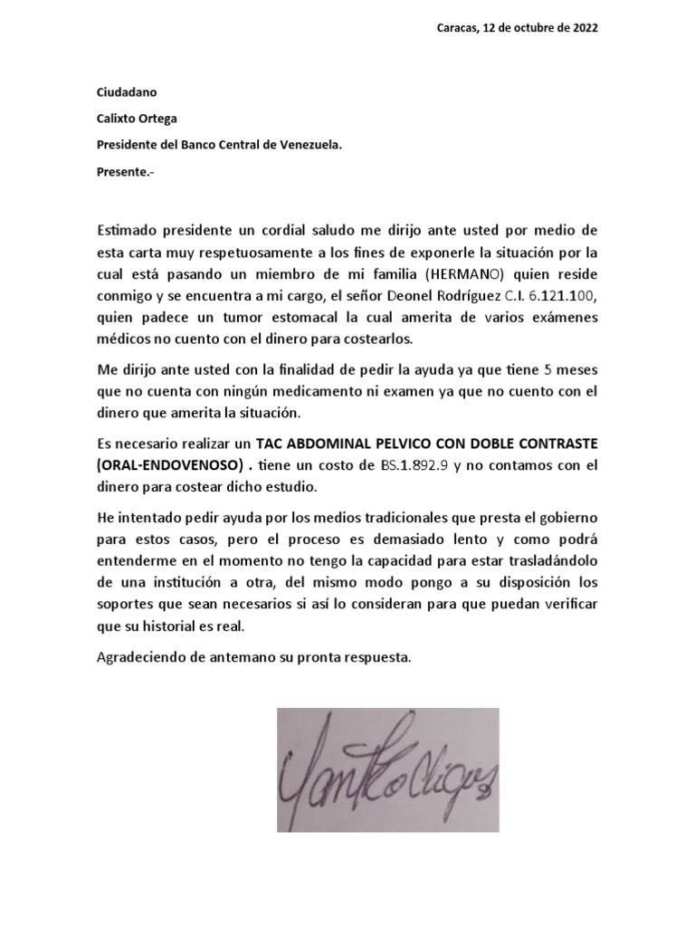 carta tio | PDF