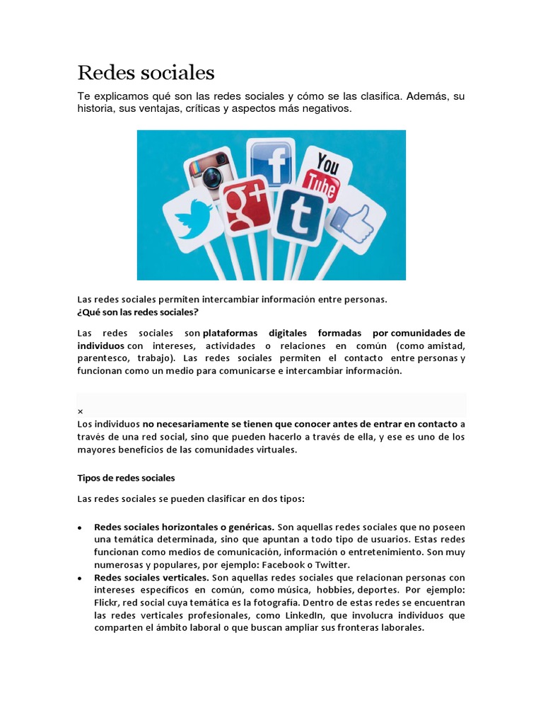 Redes Sociales 1 | PDF | Servicio de redes sociales | Facebook