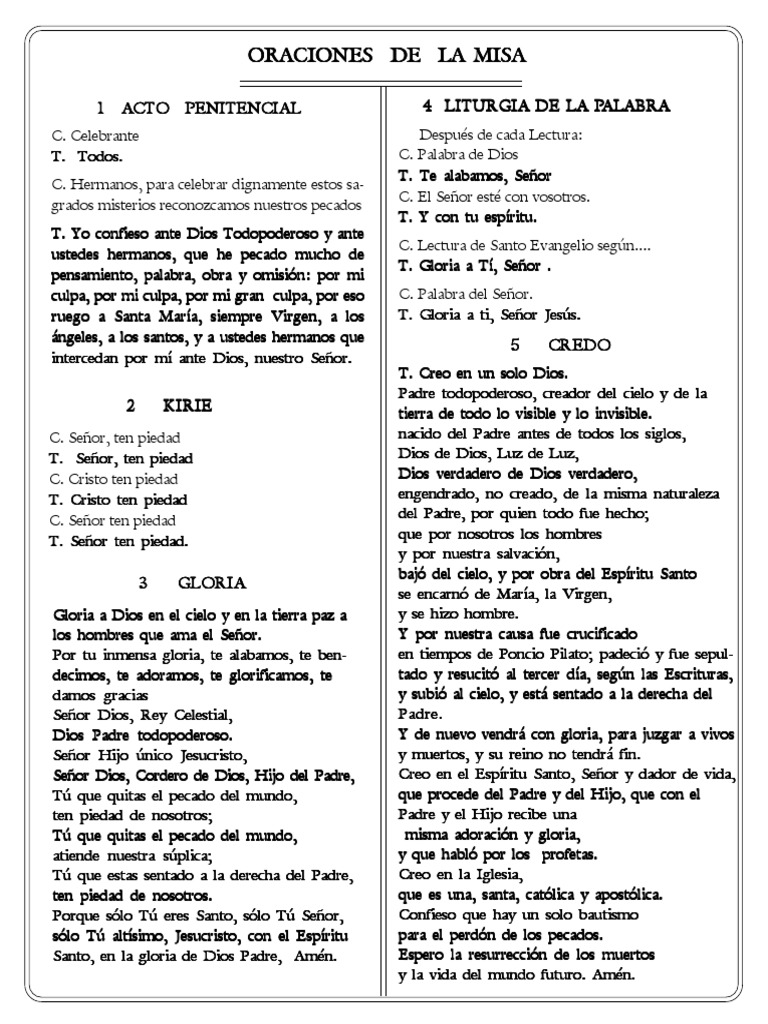 Oraciones De La Misa Encuentra Com Pdf Misa Liturgia María Madre De Jesús 