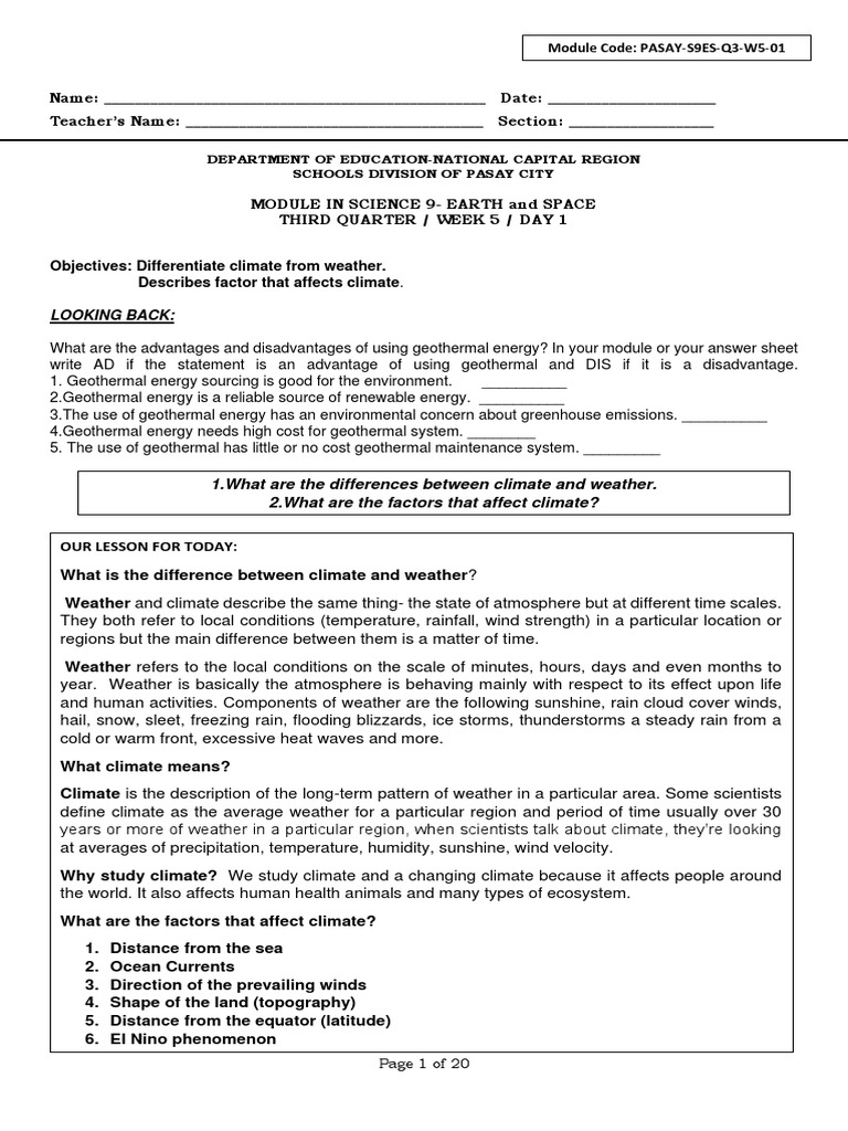 4-Science-9 Q3 W5 | PDF