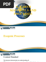 Exogenic Processes | PDF | Weathering | Erosion