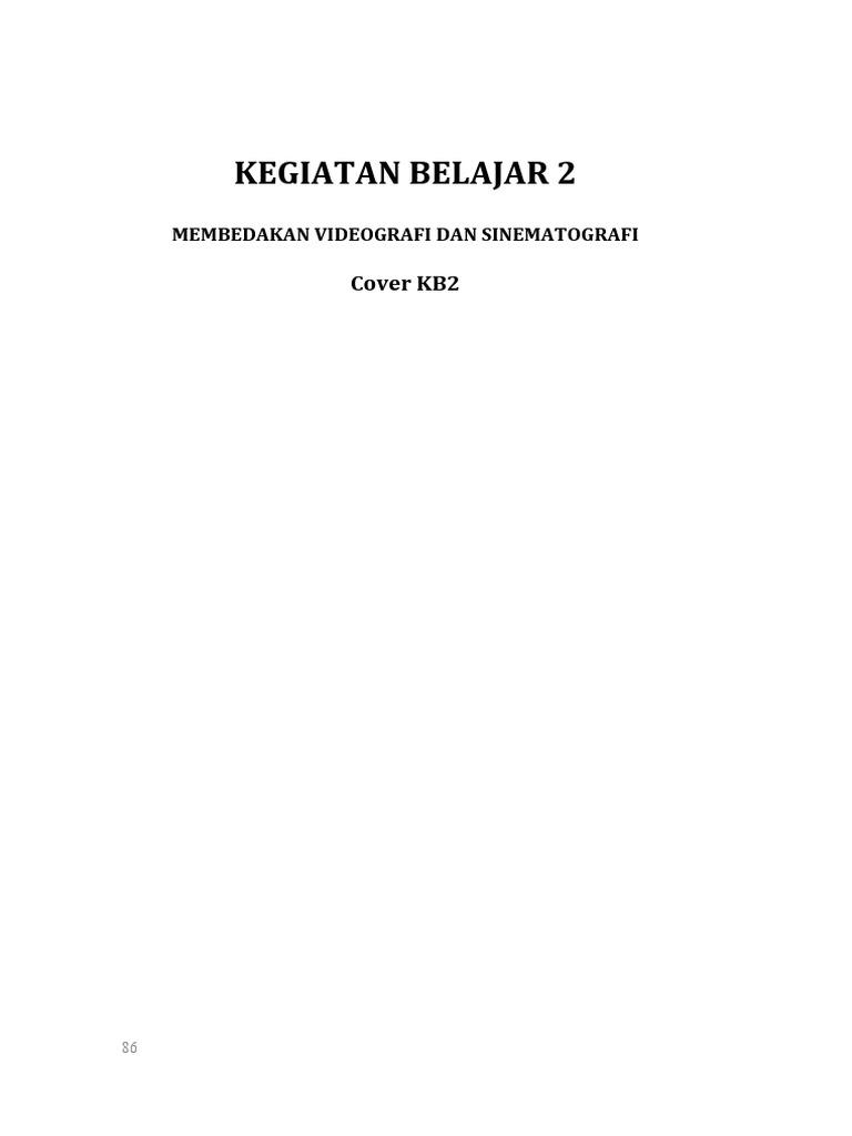 Modul CMPK 5 - Tata Kamera - Pencahayaan - KB2 | PDF