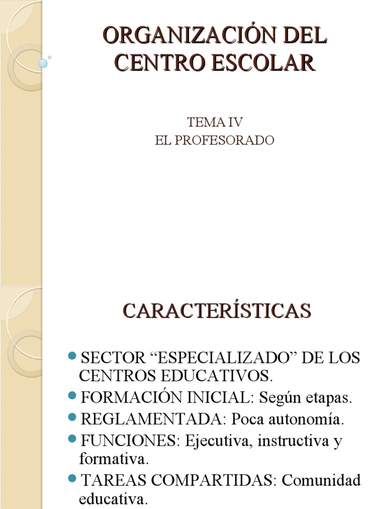 Oce Tema Iv | PDF | Maestros | Método de enseñanza