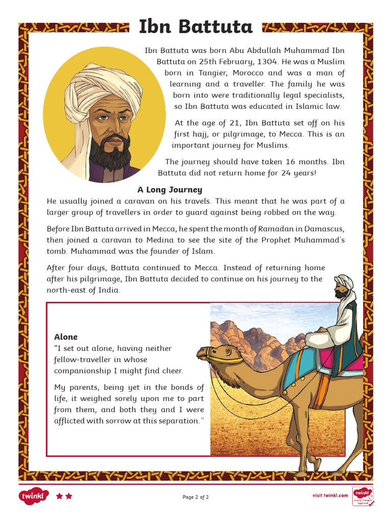 Ibn Battuta HW | PDF | Abrahamic Religions | Middle East