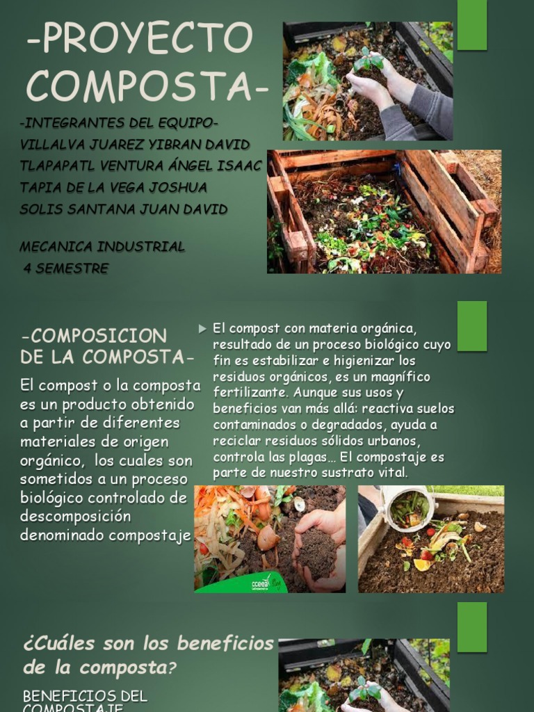 Proyecto Composta Ecologia - Mecanica | PDF | Compost | Fertilizante