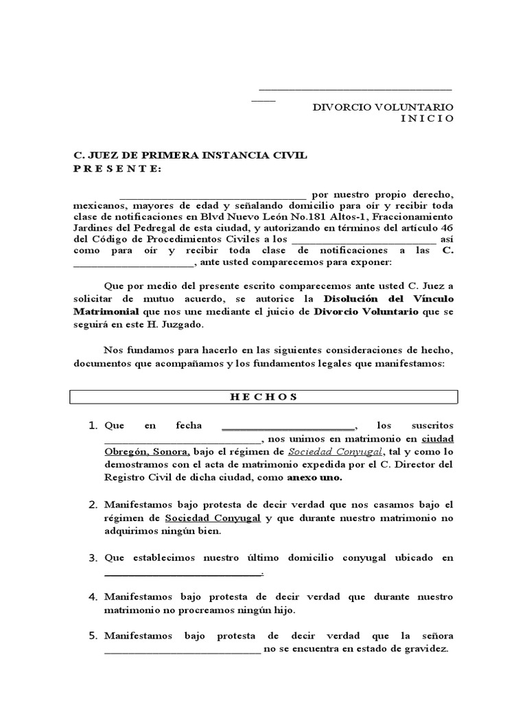 Formulario De Petición De Divorcio De California ABOGADOS DE DIVORCIO