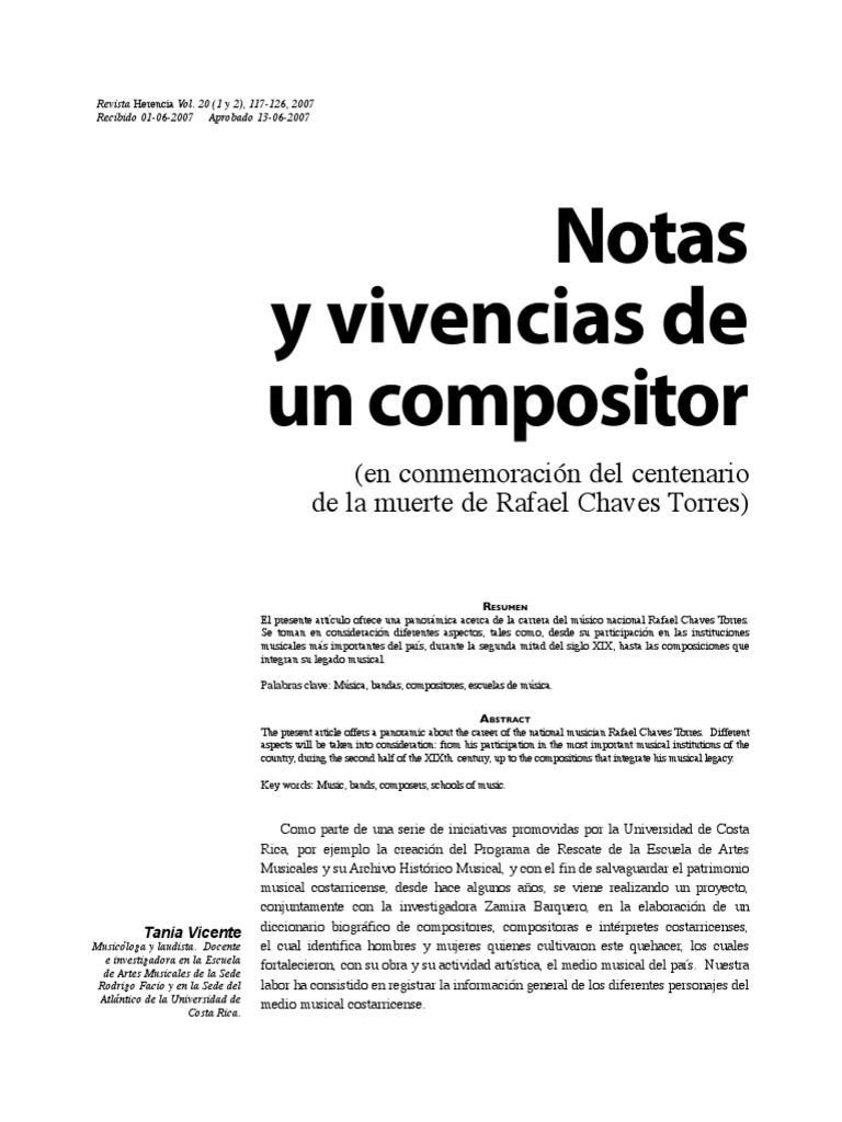 10037-Texto Del Artículo-14344-1-10-20130531 | PDF | Costa Rica | Acorde (Música)