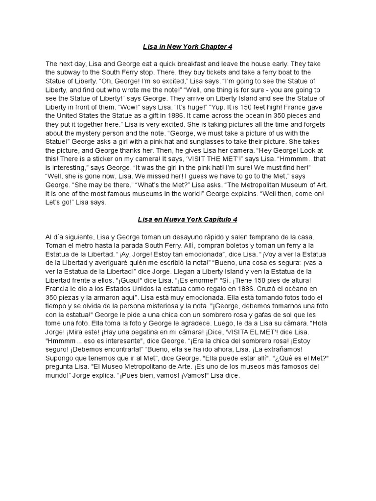 Lisa in New York Chapter 4 | PDF