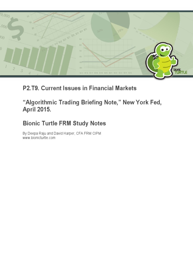 Study Notes Algorithmic Trading Briefing Note | PDF | High Frequency ...