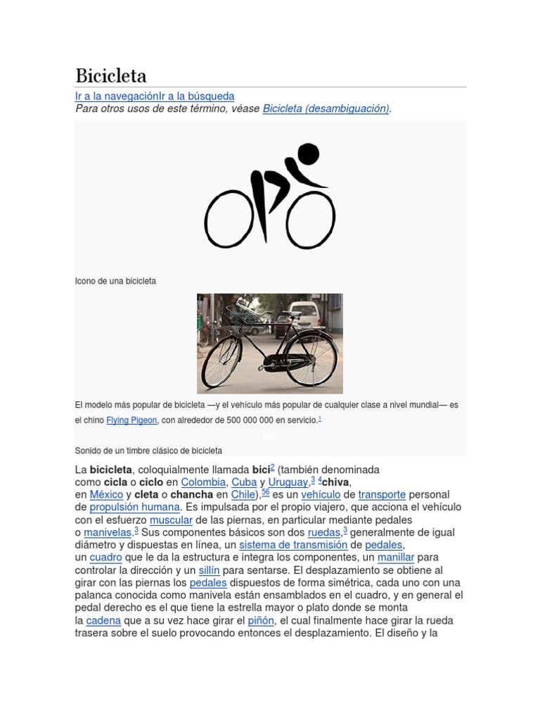Historia y Evolución de la Bicicleta | PDF | Viaje de aventura ...