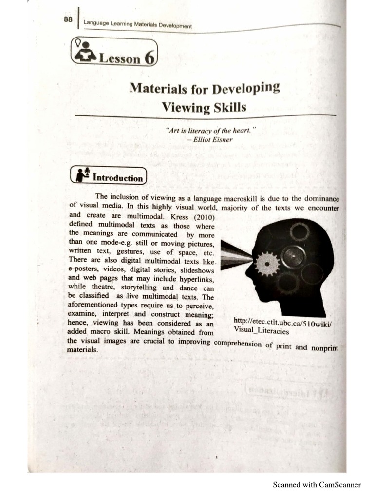 Lesson 10 - Materials For Developing Viewing Skills | PDF